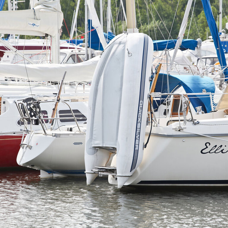 Dinghy Rings SLIM Dinghy Lift for swim platform